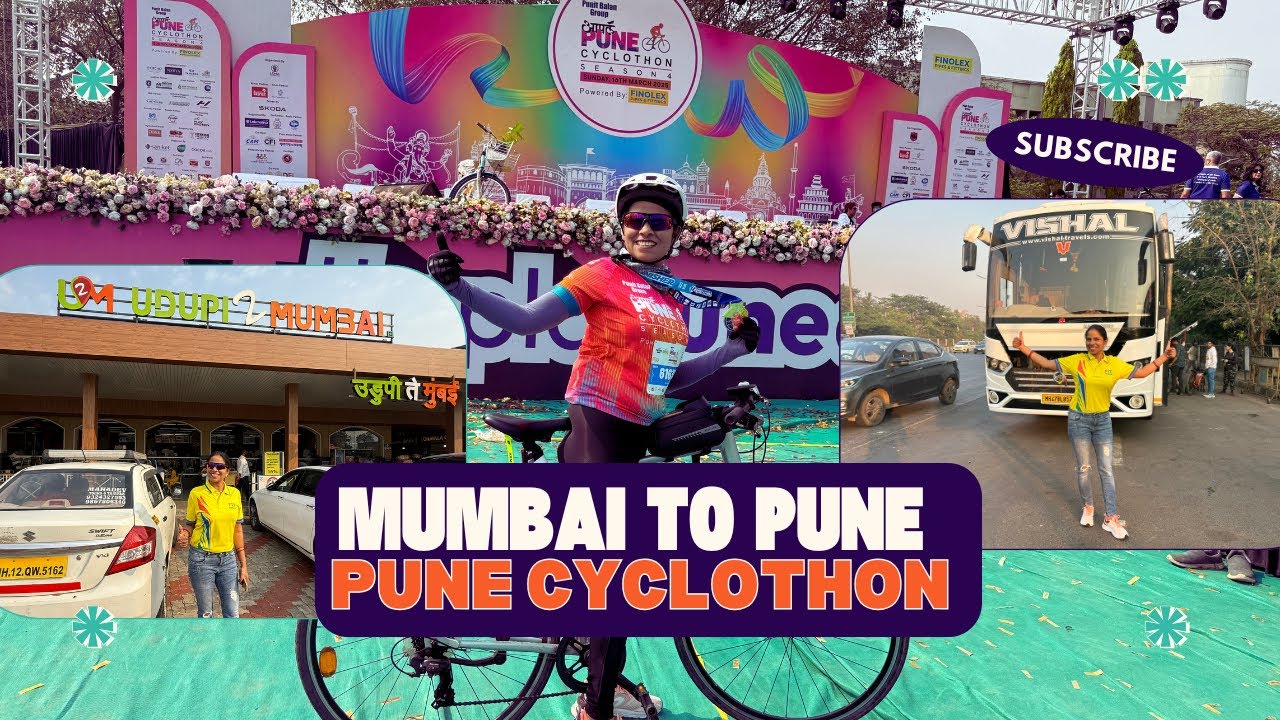 Mumbai to Pune : A journey of wheels and wonders | Pune Cyclothon Vlog ...