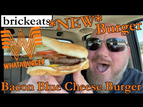 Brickeats *NEW* Whataburger Blue Cheese Burger - YouTube