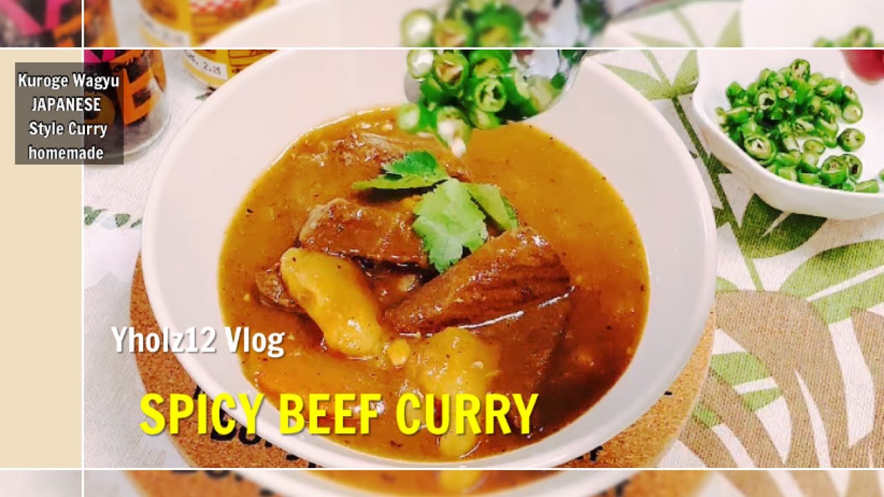SLOW-COOKED KUROGE WAGYU CURRY | HOW TO COOK SPICY BEEF CURRY # ...