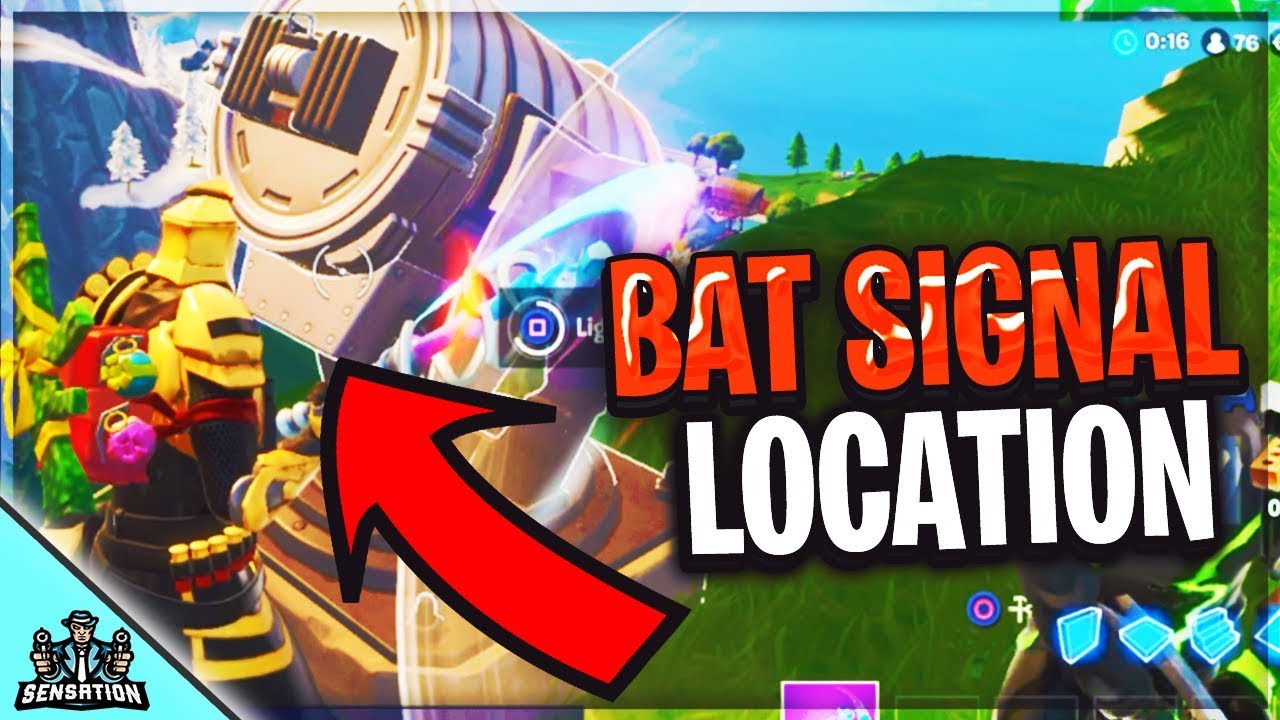 Light up Different Bat Signals All Locations Guide Fortnite Welcome to ...