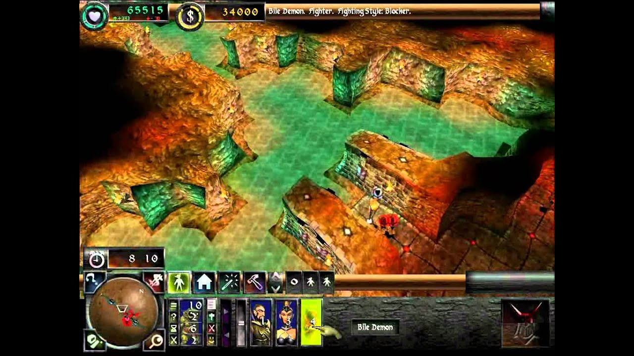 Dungeon Keeper 2 Walkthrough - Level 9 - Silverstream - YouTube