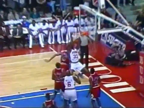 Greg "Cadillac" Anderson - Brief Pistons Sampler (Couple Basic Dunks ...