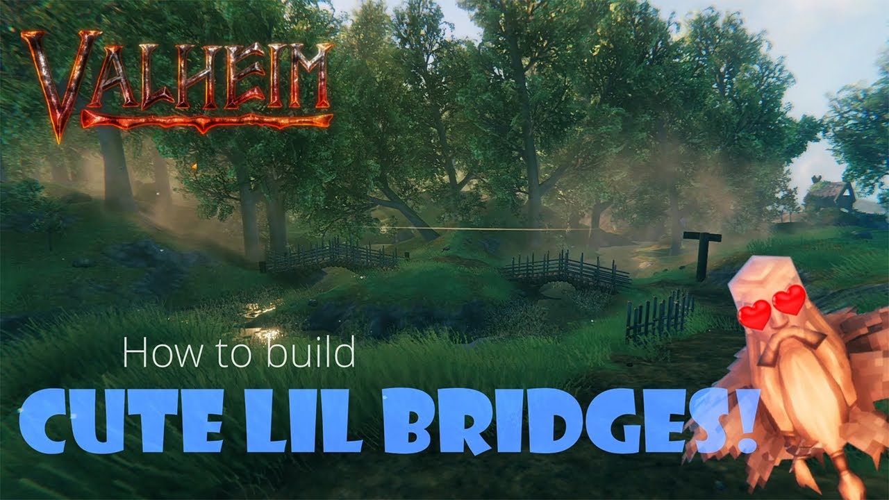 Valheim - How to build a small arch bridge | Time lapse + Showcase ...