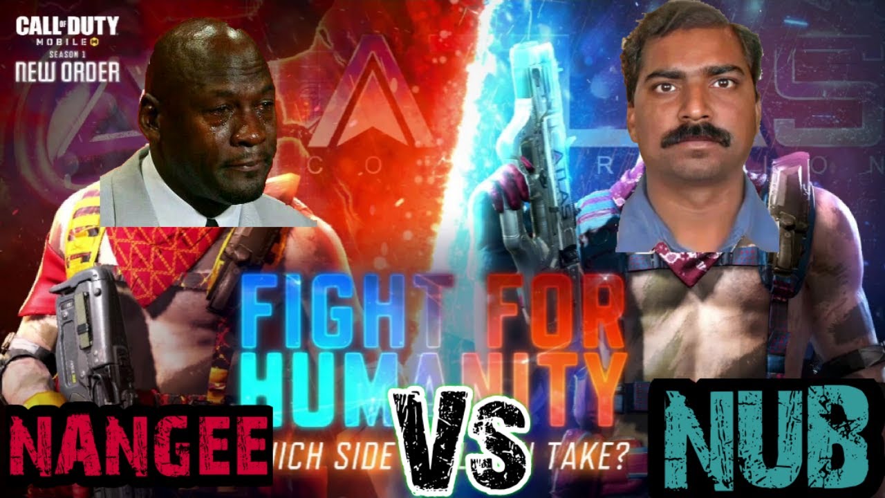 FIGHT FOR HUMANITY 💪| RED ️[NANGEE] Vs BLUE💙[NUB] | 1v1 🔥| COD:M ...