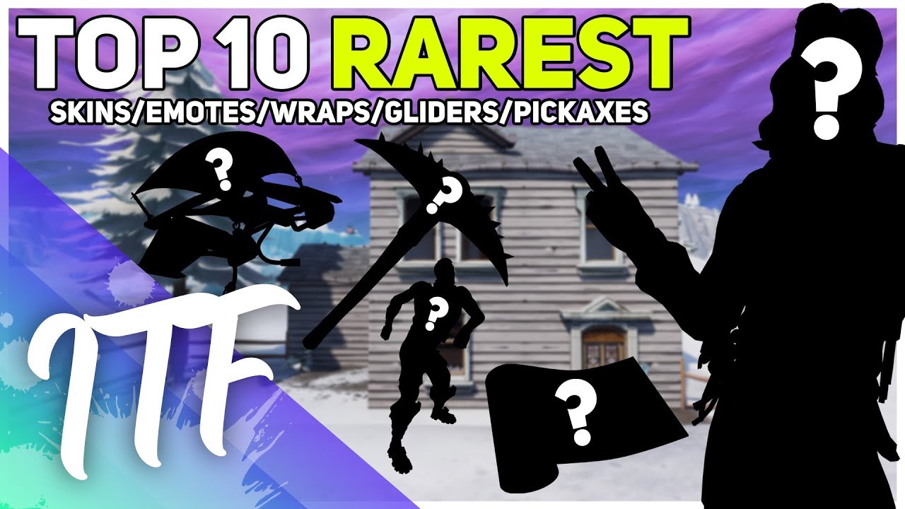Top 10 RAREST Item Shop Items! (Skins, Pickaxes, Emotes, Wraps, Gliders ...