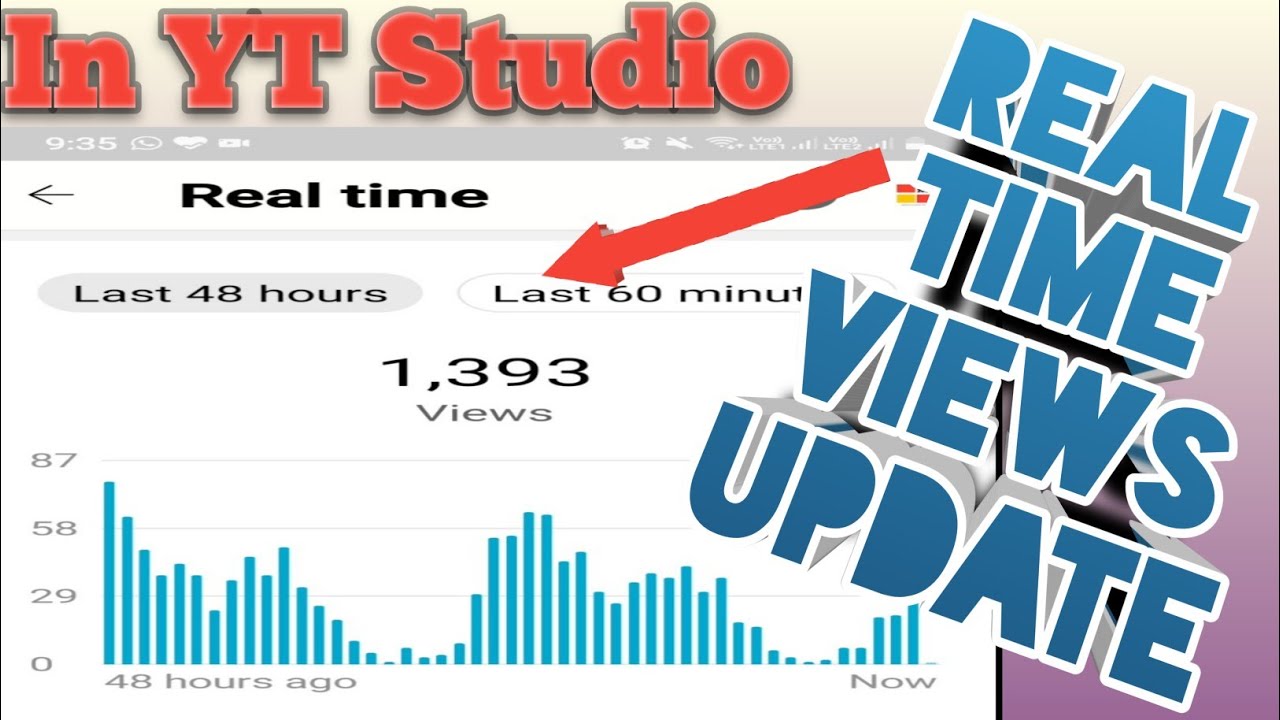Real time view update in YT Studio App| latest update of YT Studio App ...