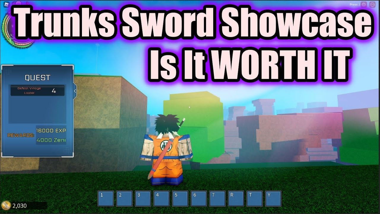 Trunks Sword ShowCase In Zenkai Origins Is It Worth It... - YouTube