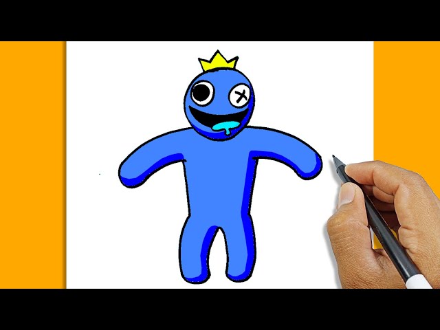 How To Draw Rainbow Friends FNF Blue | Rainbow Friends Drawing - Videos ...