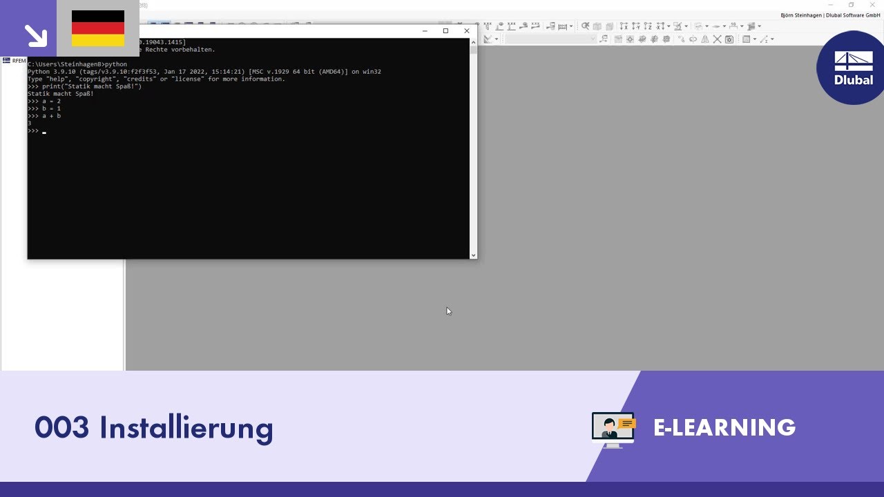 Programmieren mit RFEM 6 und Python | 003 Installierung - YouTube