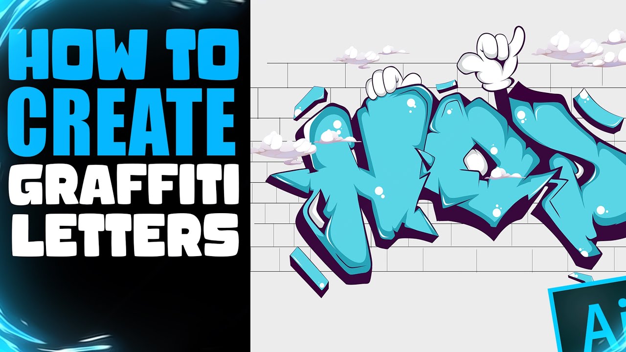 graffiti letter tutorial . So easy. must watch the video. adobe ...