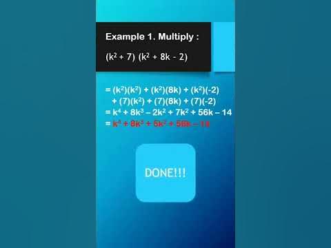 Multiplying Polynomials. The Shortcut! Part 2 - YouTube
