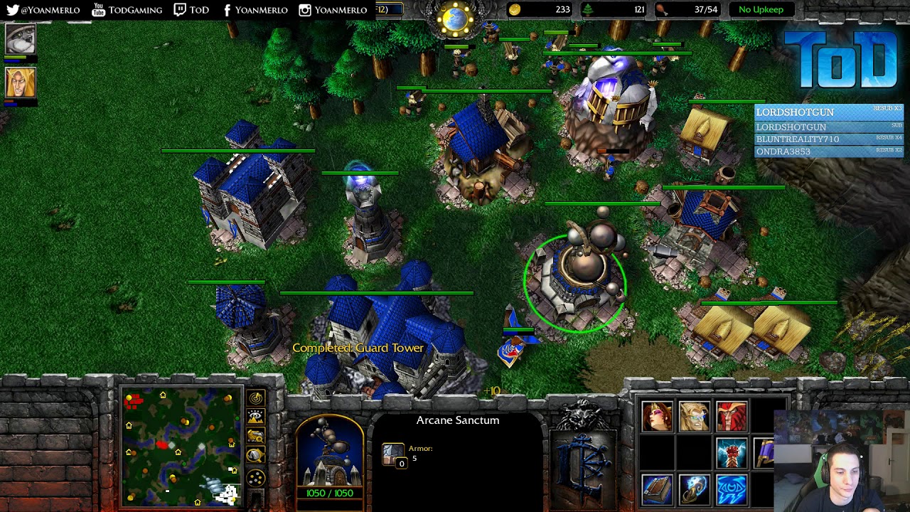Warcraft III #717 PTR - GuardTower Human vs Human (Terenas Stand) - YouTube