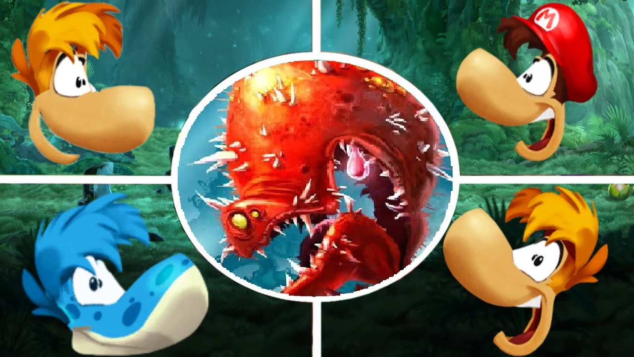 4 rayman vs all bosses - YouTube