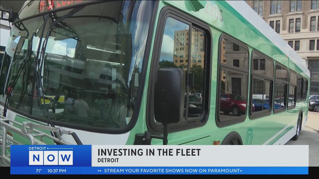 Detroit Department Of Transportation Adds 28 New Buses - YouTube
