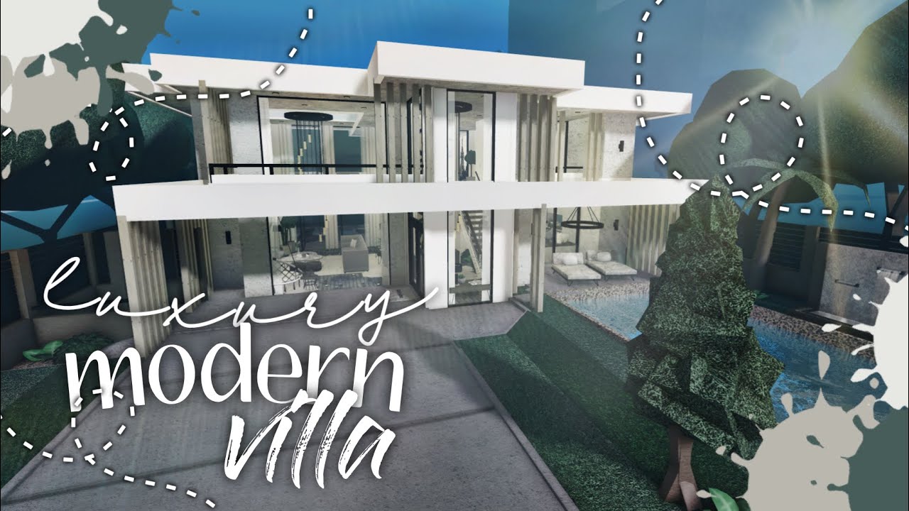 Bloxburg: Luxury Modern Villa | No Large Plot | Speedbuild - YouTube