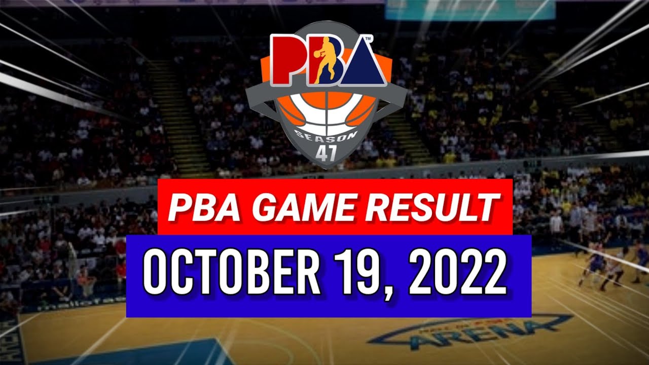 OCTOBER 19, 2022 | PBA GAME RESULT - YouTube