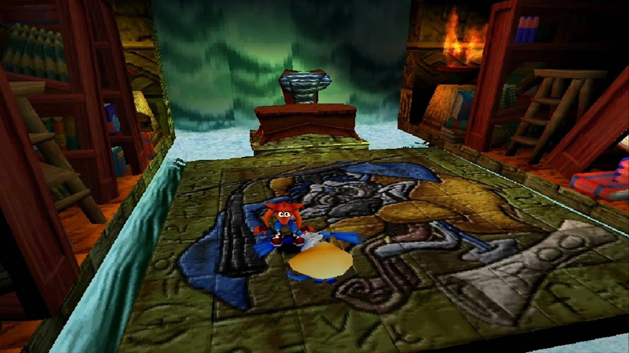 Crash Bandicoot 2 - 100% Gameplay, Level 5 Ripper Roo boss - YouTube