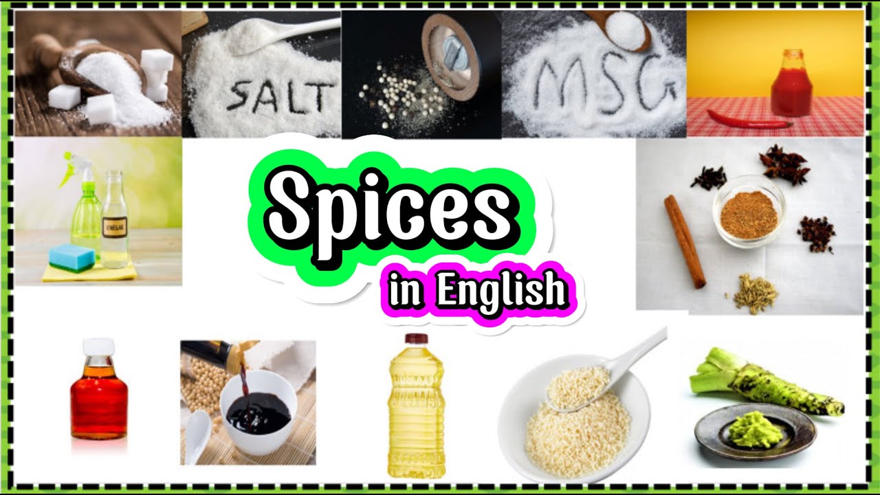 Spices in English - Learn English vocabulary - YouTube