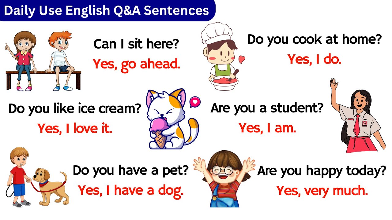 Daily Use English Question Answers |Fun Learning Question Answers - YouTube
