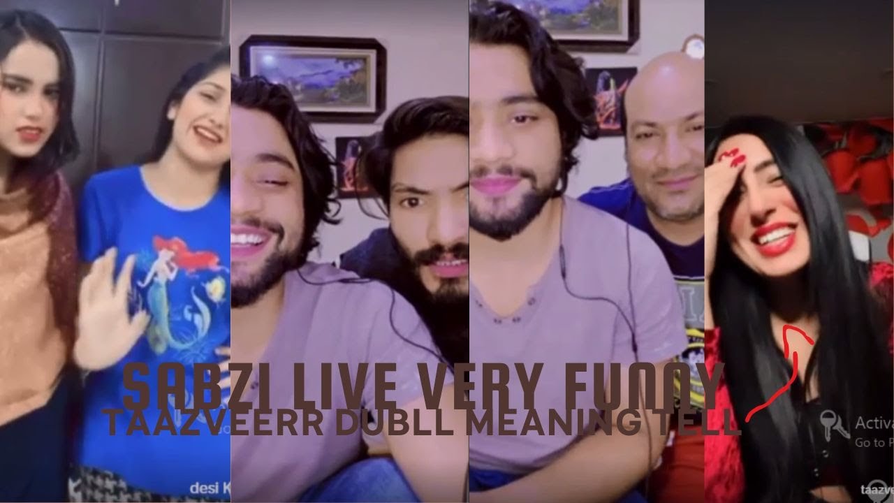 SUBZI LIVE VERY FUNNY TELL TAAZVEERR DUBALMEANING TELL || TIKTOK LIVE ...