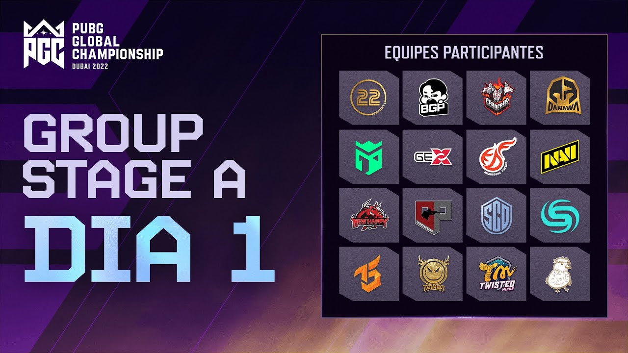 PGC 2022 Group Stage A DIA 1 - YouTube