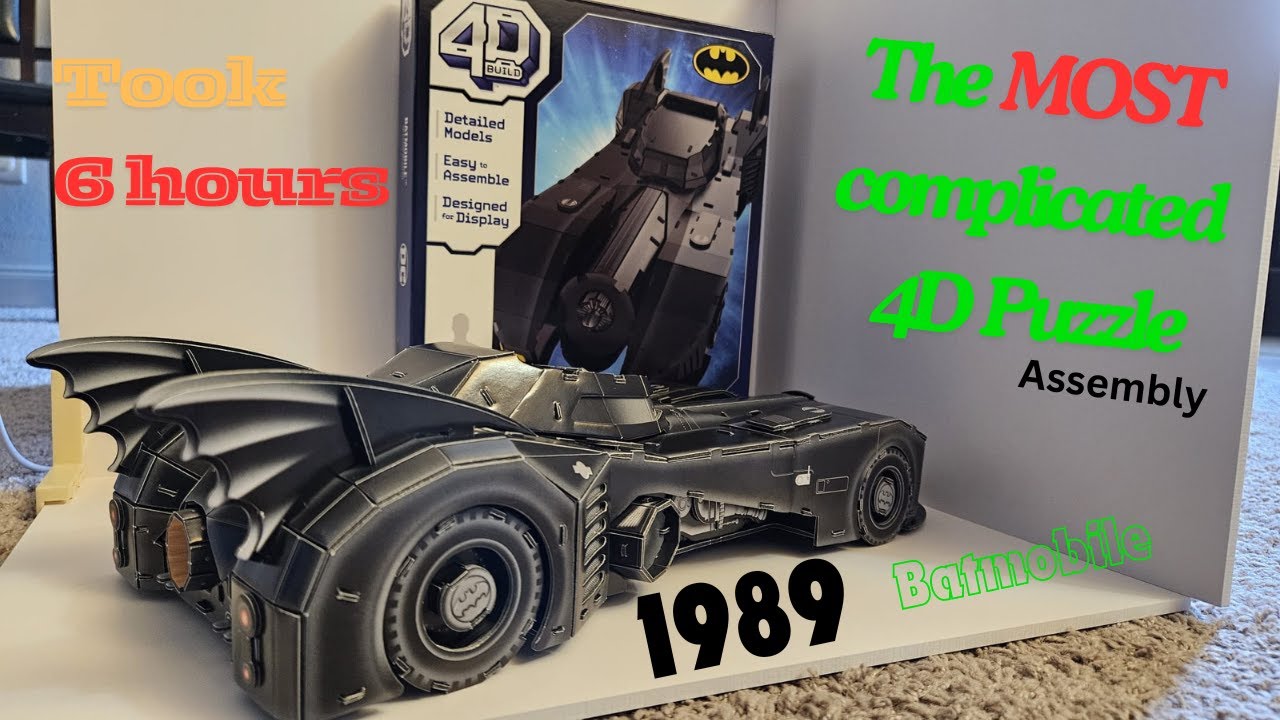 DC Batman Retro Batmobile 4D Puzzle model car Batman Batmobile review ...