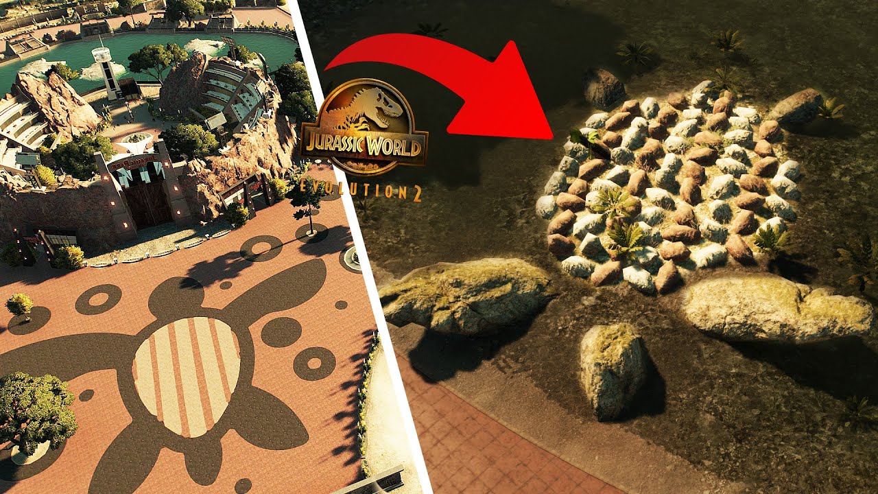 Archelon Amphitheater Jurassic World Evolution 2 Exhibit Speedbuild Youtube