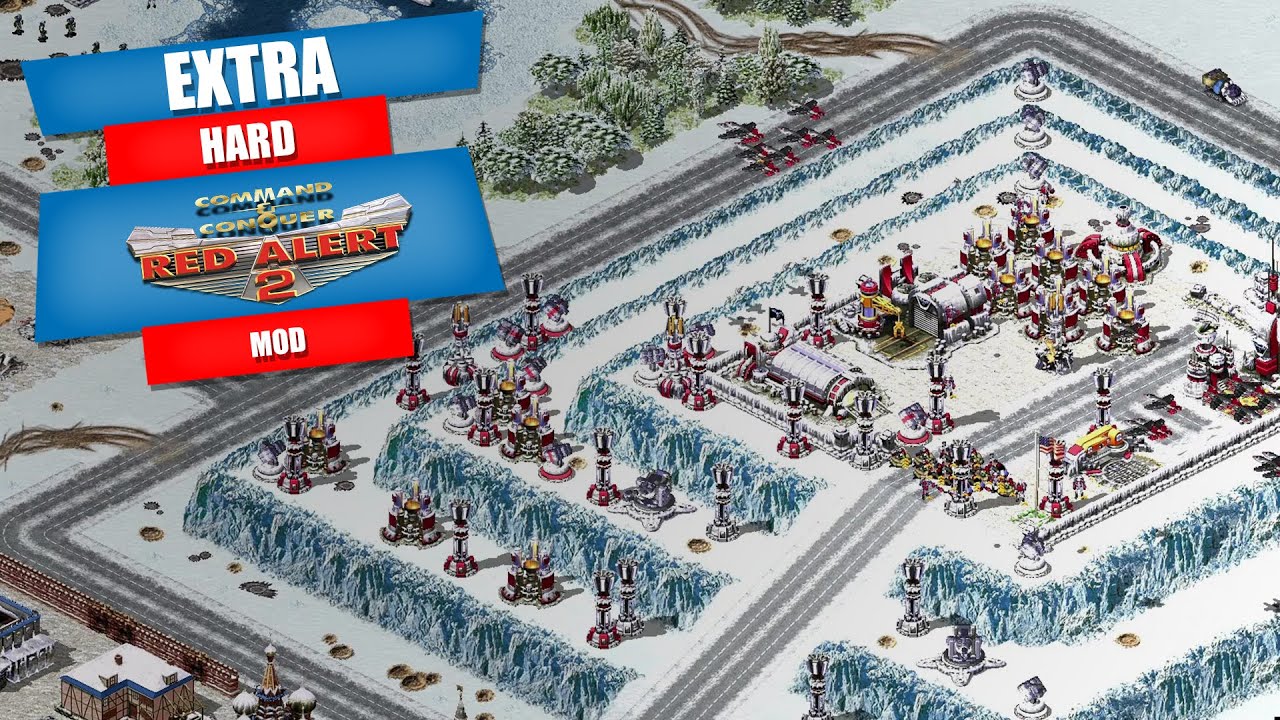 Red Alert 2 | Extra Hard Mod | Fortress on the hill - YouTube
