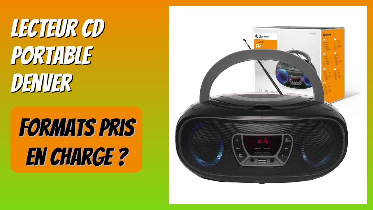 AVIS (2026): Lecteur CD Portable Denver. DÉTAILS ESSENTIELS - YouTube