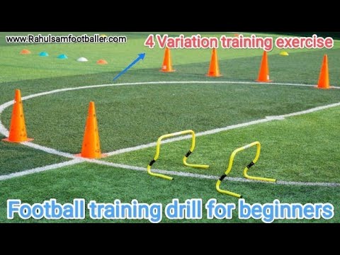 Speed and agility training with cone exercises for football players ||A ...