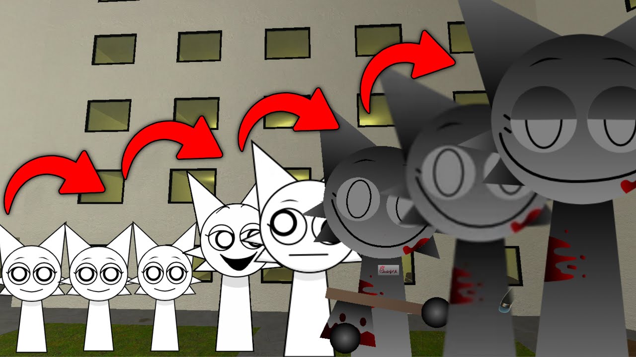 All the Sizes Of Nightmare Sprunki Wenda want me to help them in Gmod ...