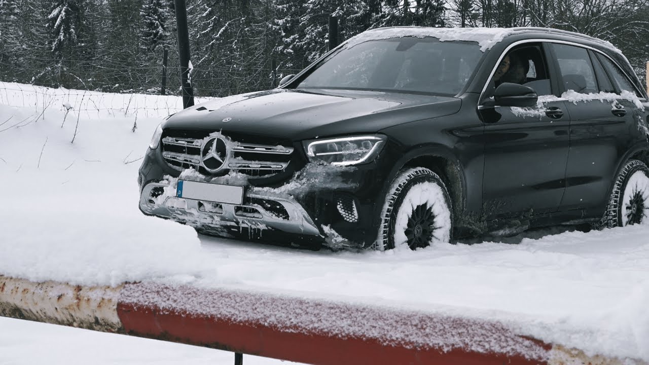 Mercedes GLC 400d 4Matic - 4x4 deep snow test - YouTube