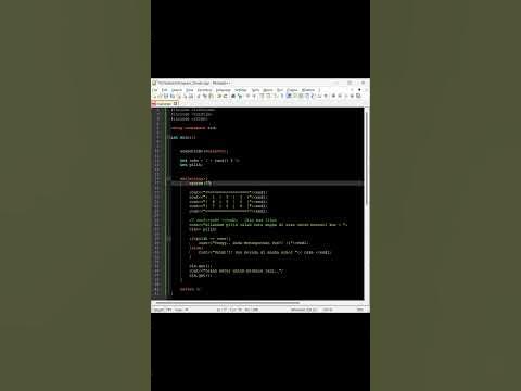 Buat permainan tebak-tebakan sederhana menggunakan bahasa c++ | #cpp #coding #codingtutorial # ...