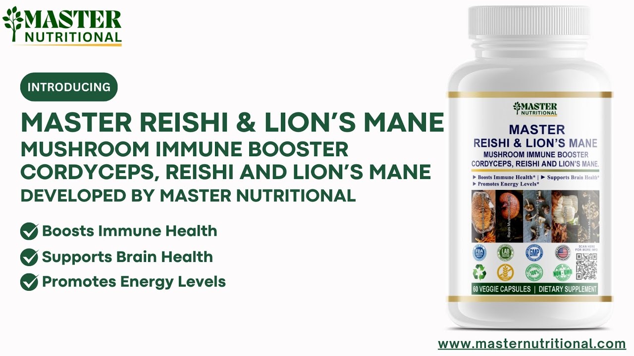 Master Mushroom Immune Booster - Master Nutritional - Mushroom ...