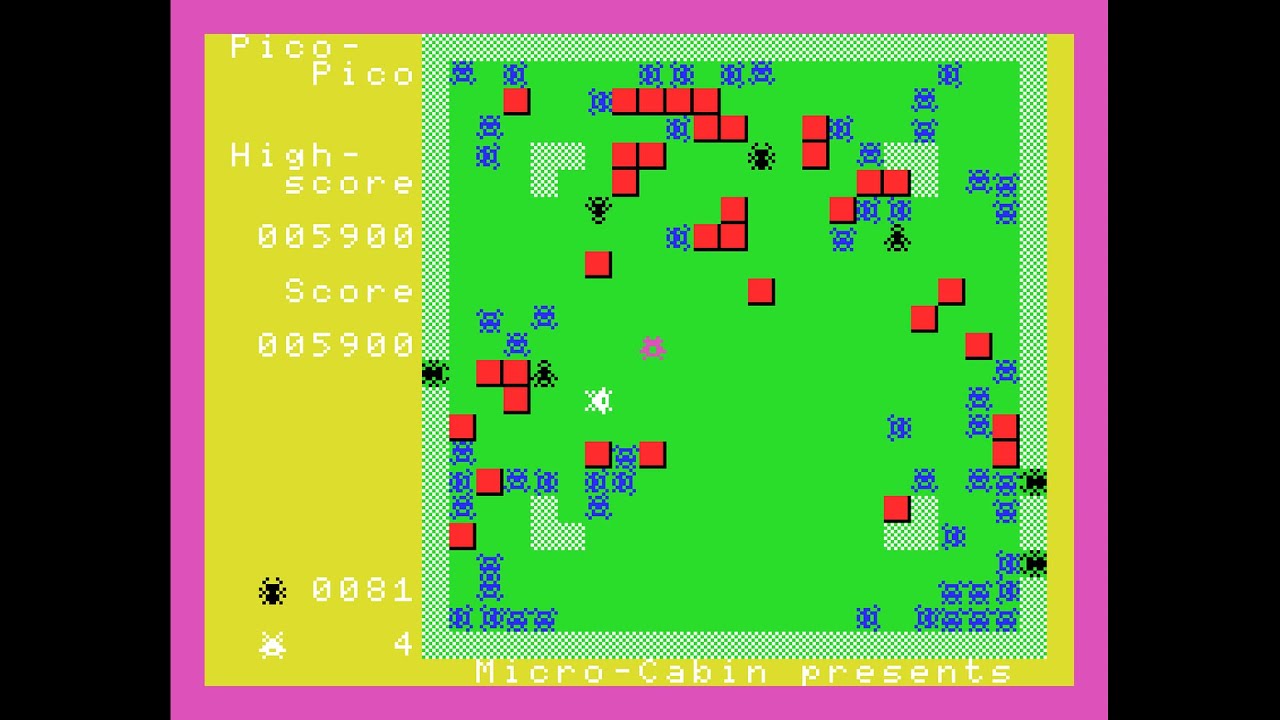 MSX Game: Pico Pico (1983 Micro Cabin) - YouTube