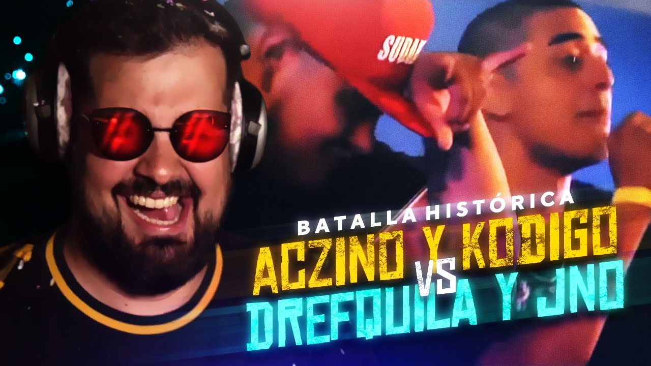 BATALLA HISTÓRICA: ACZINO Y KODIGO VS DREFQUILA Y JNO - YouTube