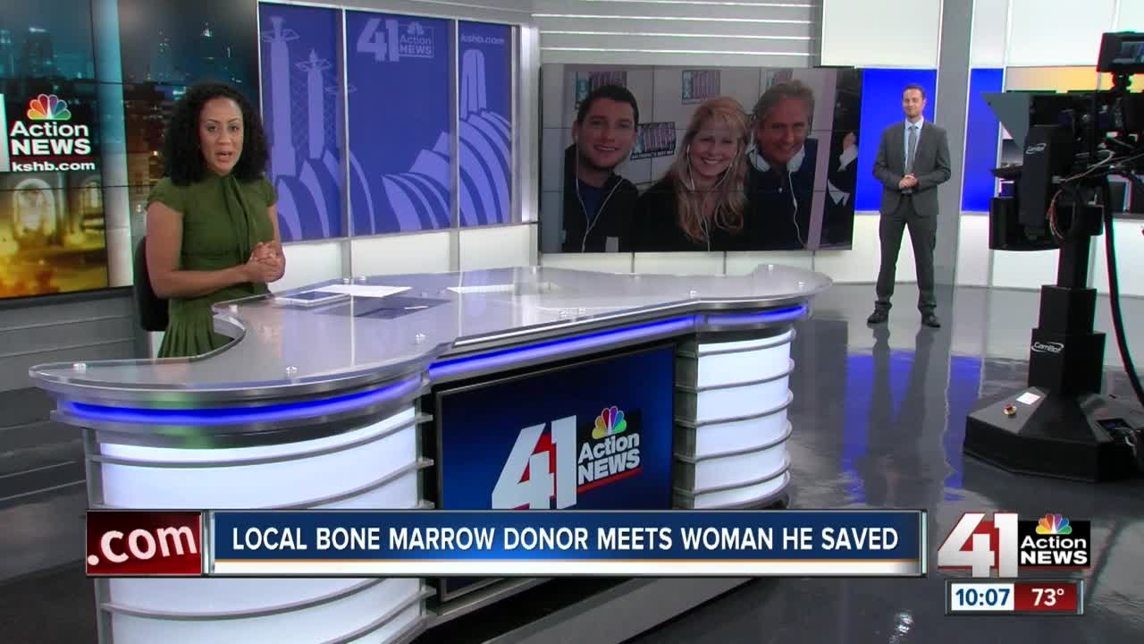 Leukemia survivor meets donor who saved her life - YouTube