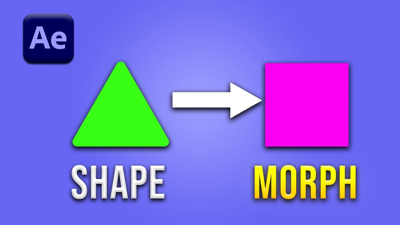 Smooth Shape Morph Animation in After Effects | Triangle to Square ...