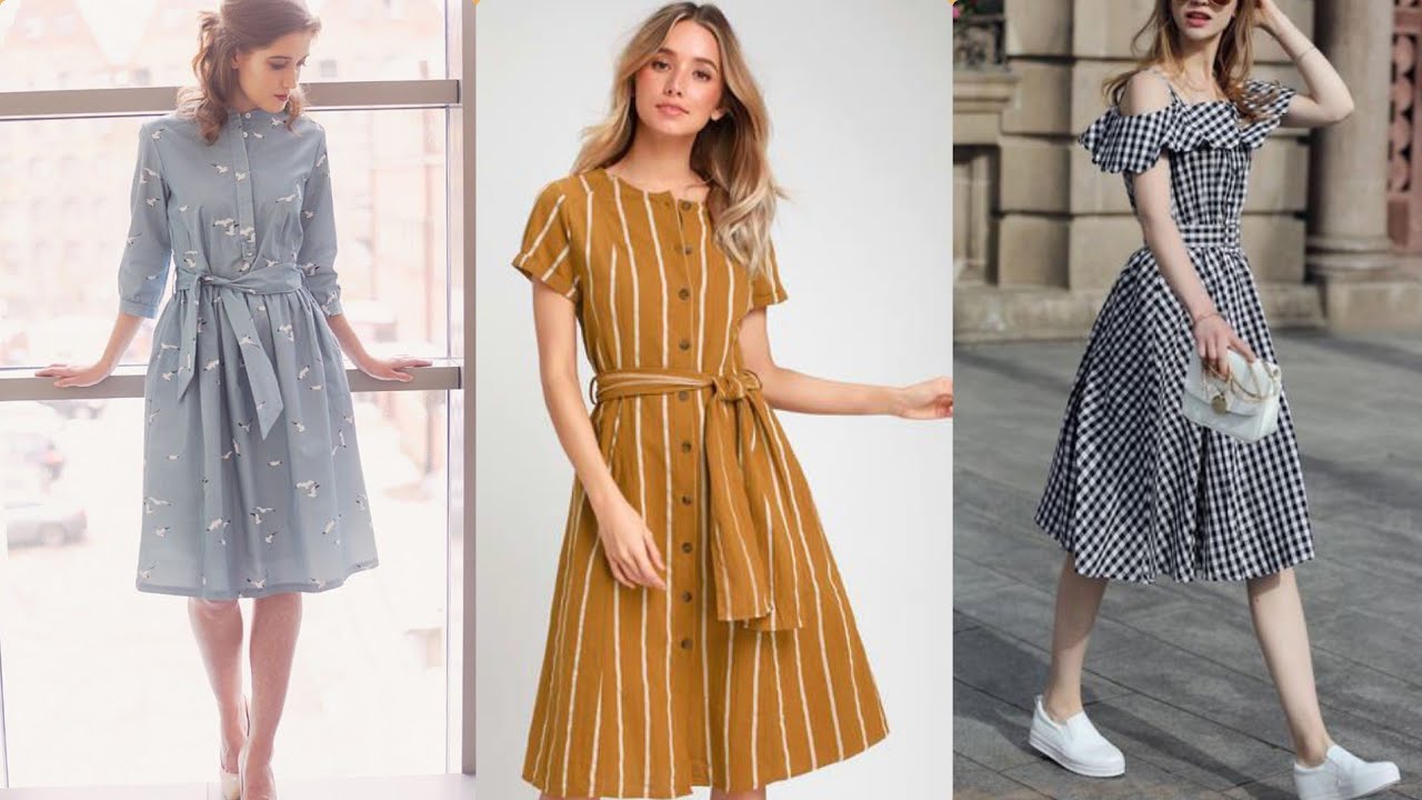 Stunning and Gorgeous Middi Ruffle Trimmed Satin Middi Dress For Casual ...