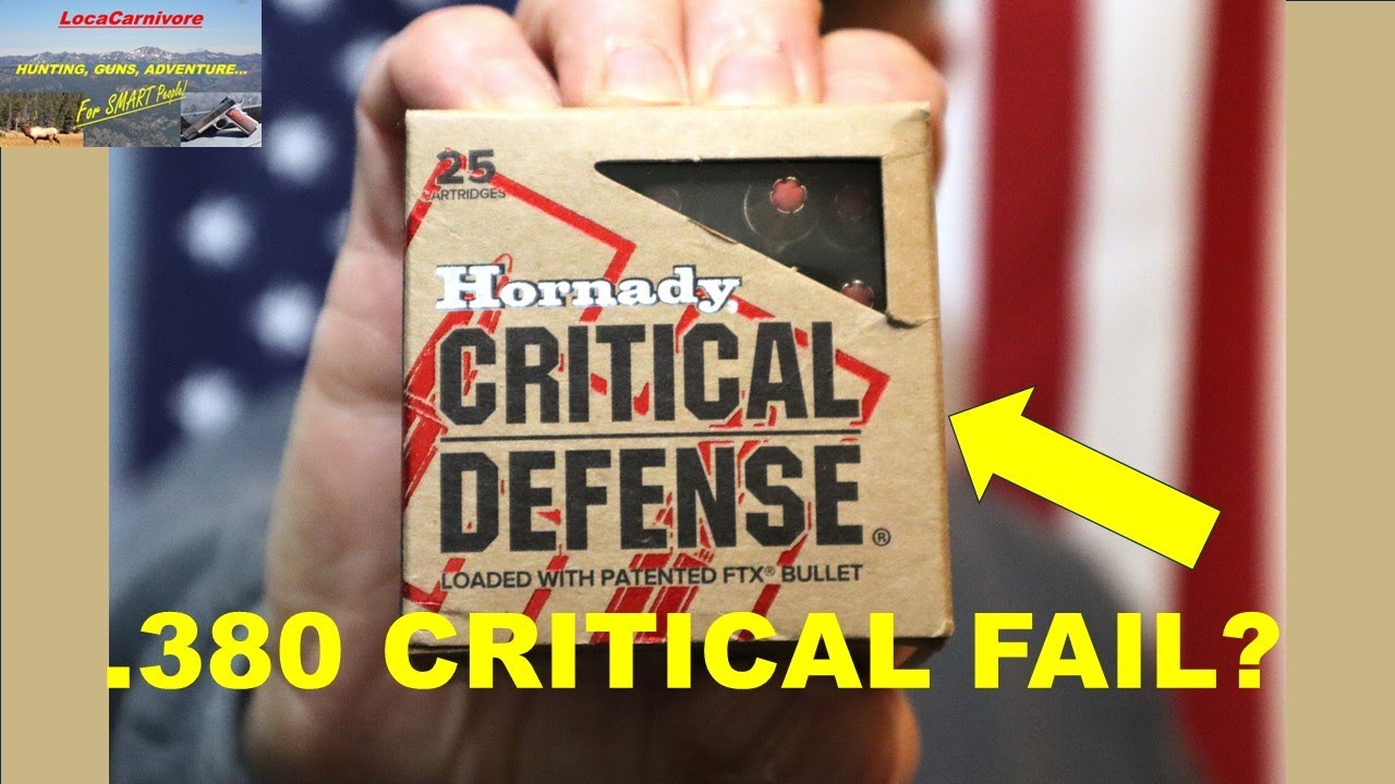 Hornady .380 Critical Defense: Watch BEFORE U Carry - YouTube