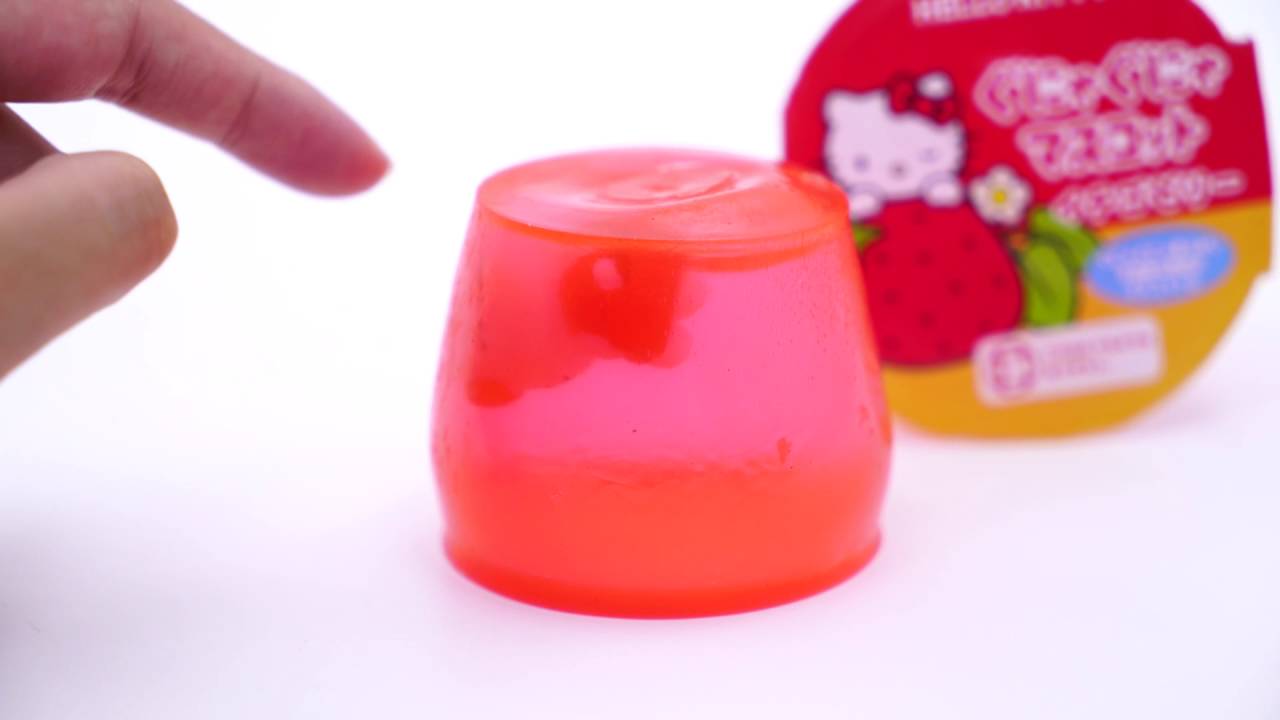 Hello Kitty jelly squishy - red - YouTube
