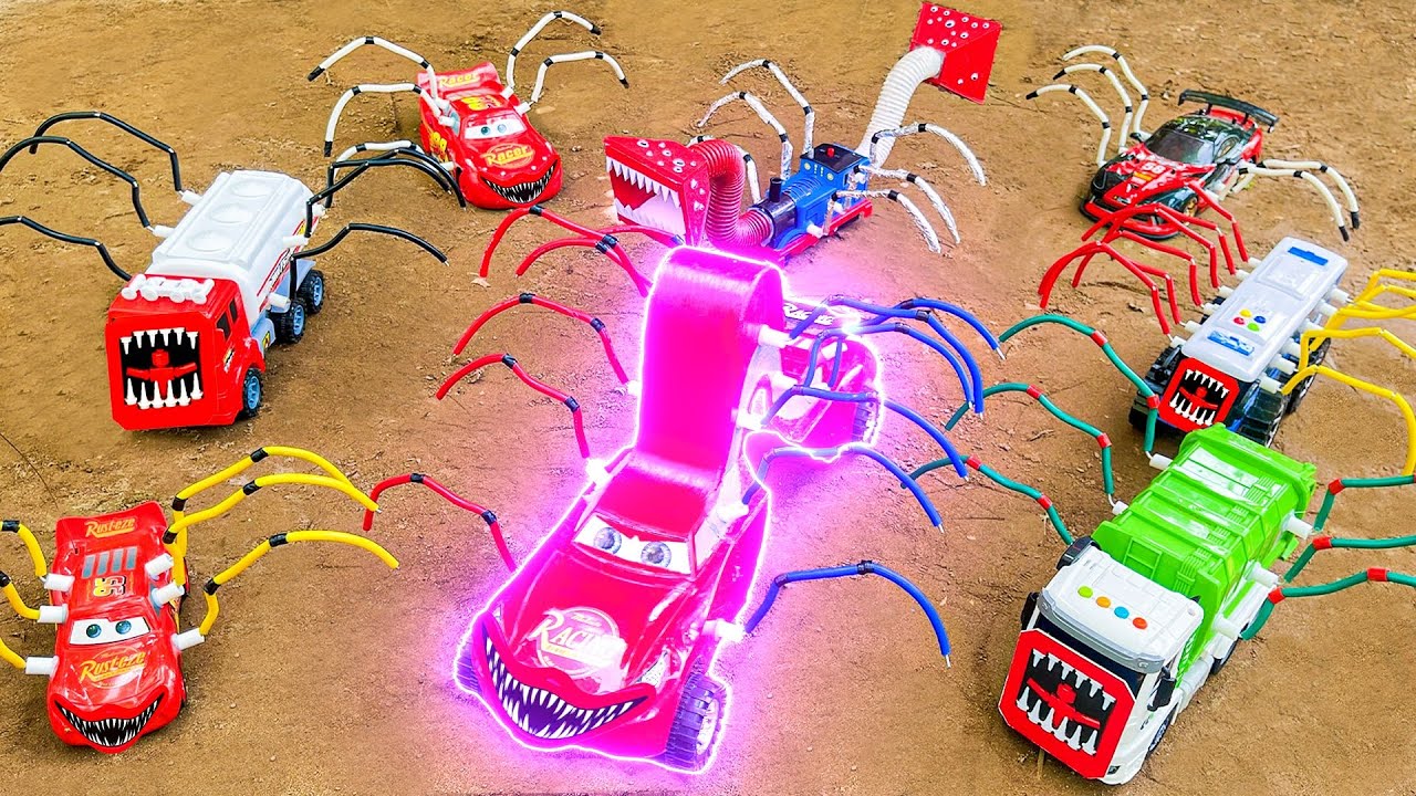 Great Upgrade LIGHTNING MCQUEEN Spider Leg Monster, CHOO CHOO CHARLES ...