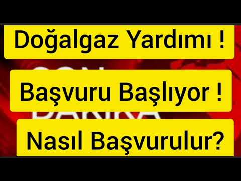 Doğalgaz Yardımı Başvurusu Başlıyor! Nasıl Başvurulur?