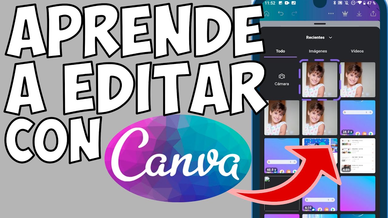 Como usar Canva en Tu Celular Android - TUTORIAL 2024 📲🕹️📼 - YouTube