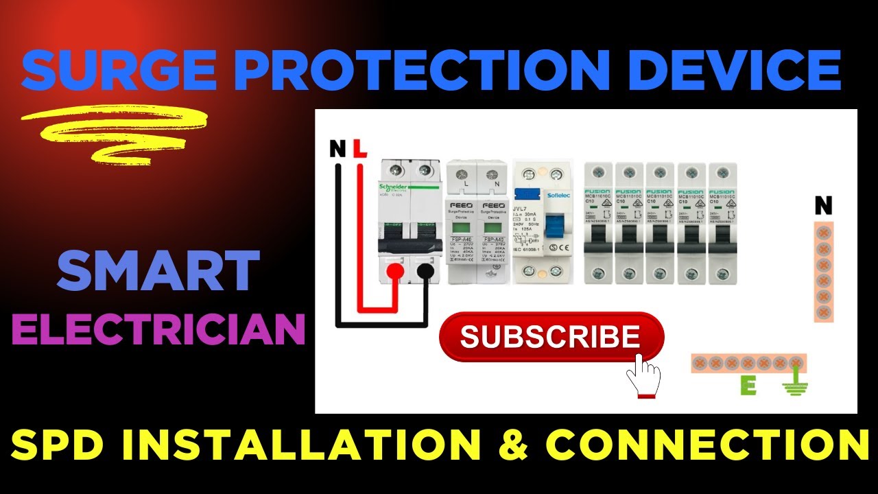 Surge Protection Device (SPD) Instalation & Connections @ Smart ...