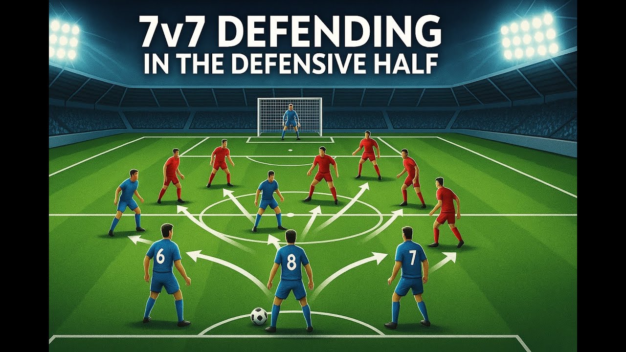 7v7 Defending in the Defensive 1/2 - Part 1 - YouTube