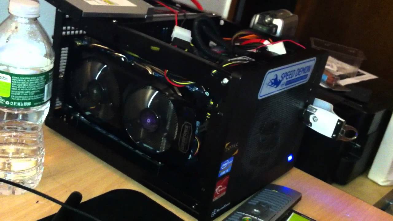 SSF ITX gaming Lan PC - YouTube