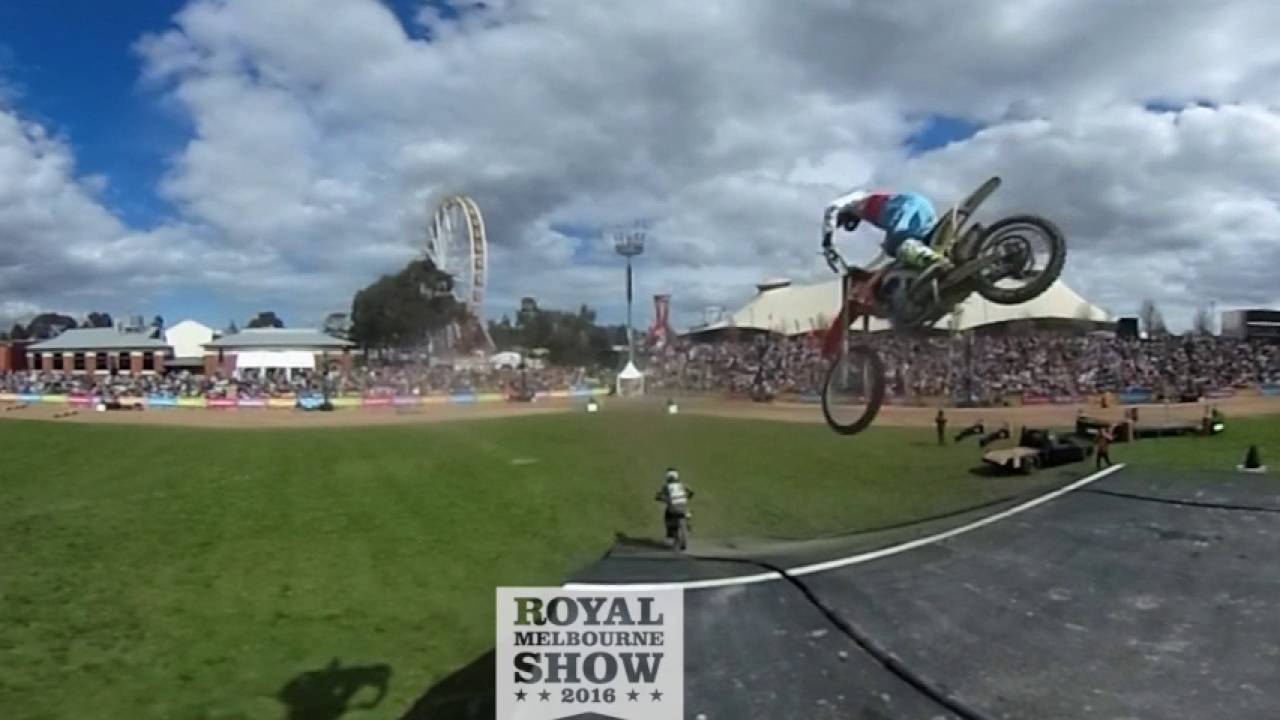 360 vision of Freestyle Motorcross Show - 2016 Royal Melbourne Show ...