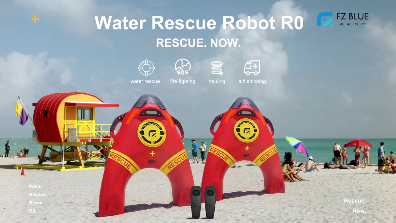 R0 water rescue robot丨How robot saves people in need of help at sea ...