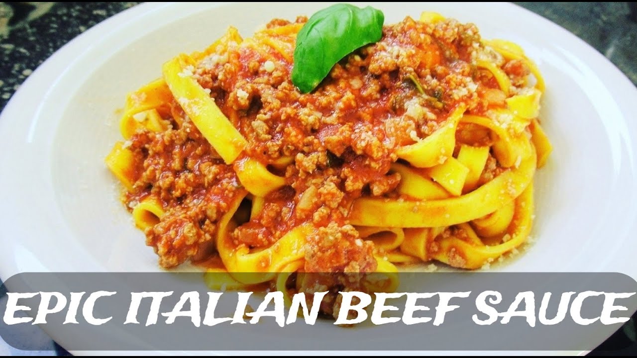 TAGLIATELLE AL RAGÙ DI MANZO pasta with epic beef sauce made in Italy ...